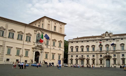 El Palacio Quirinal, residencia presidencial : Sobre Roma